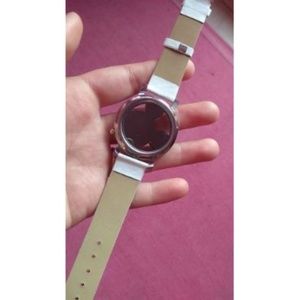 Accessories | Disney Mickey Mouse White Silhouette Watch | Poshmark